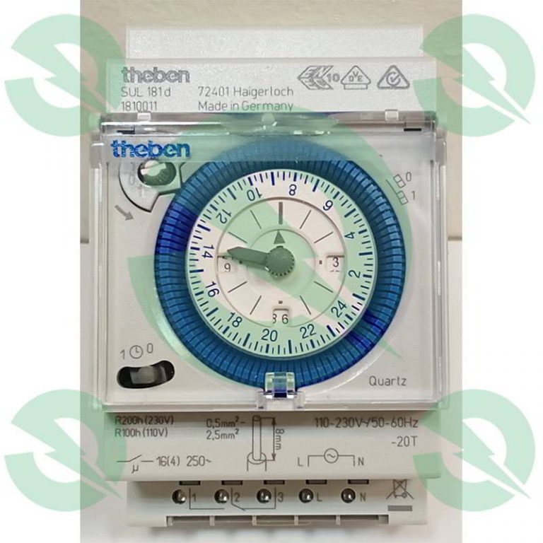 قمیت تایمر برق آنالوگ 24 ساعته theben 181d | تایمر تابلویی | ساعت فرمان