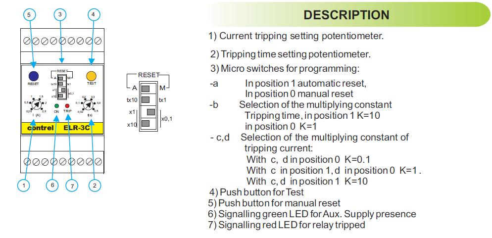 رله ارت فالت ELR-3C | نیکان تجهیز